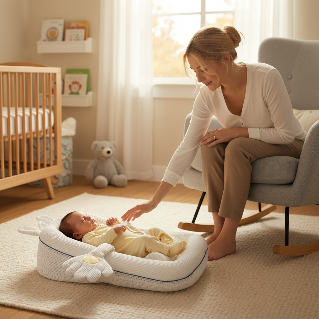 Baby Inclined Anti-Spill Bed Crib with Gentle Patting Function | Unbox ...
